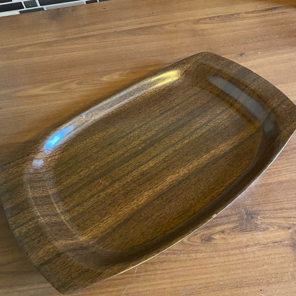 Kitchen | Vintage Pyrex Wood Grain Look Serving Tray | Poshmark